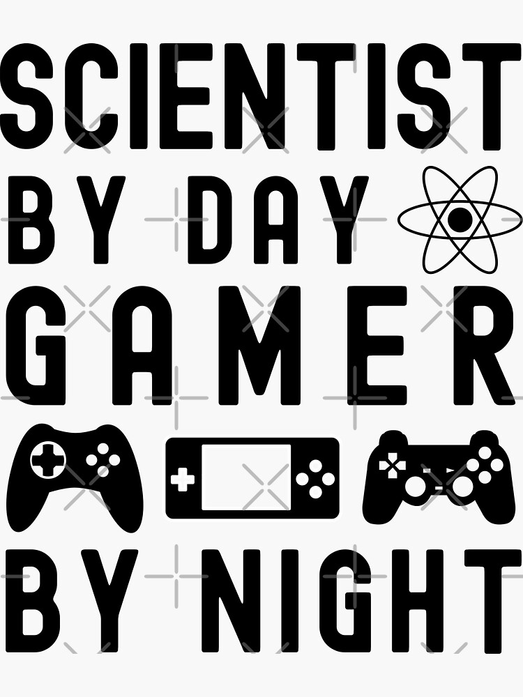 "Nerdy Scientist Gamer - Scientist By Day, Gamer By Night - Biology ...