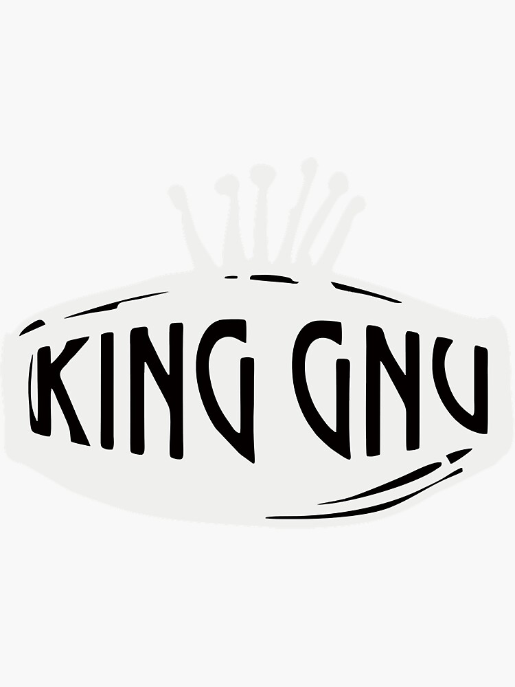 "King Gnu " Sticker for Sale by ZTRBLLCSTORE | Redbubble