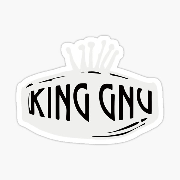 "King Gnu " Sticker for Sale by ZTRBLLCSTORE | Redbubble