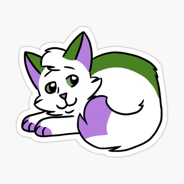 "Genderqueer Pride Cat Without Flag" Sticker for Sale by CharmingHarlan ...