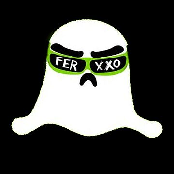 "Feid logo ghost FERXXO glasses t-shirt" Sticker by pintiita | Redbubble