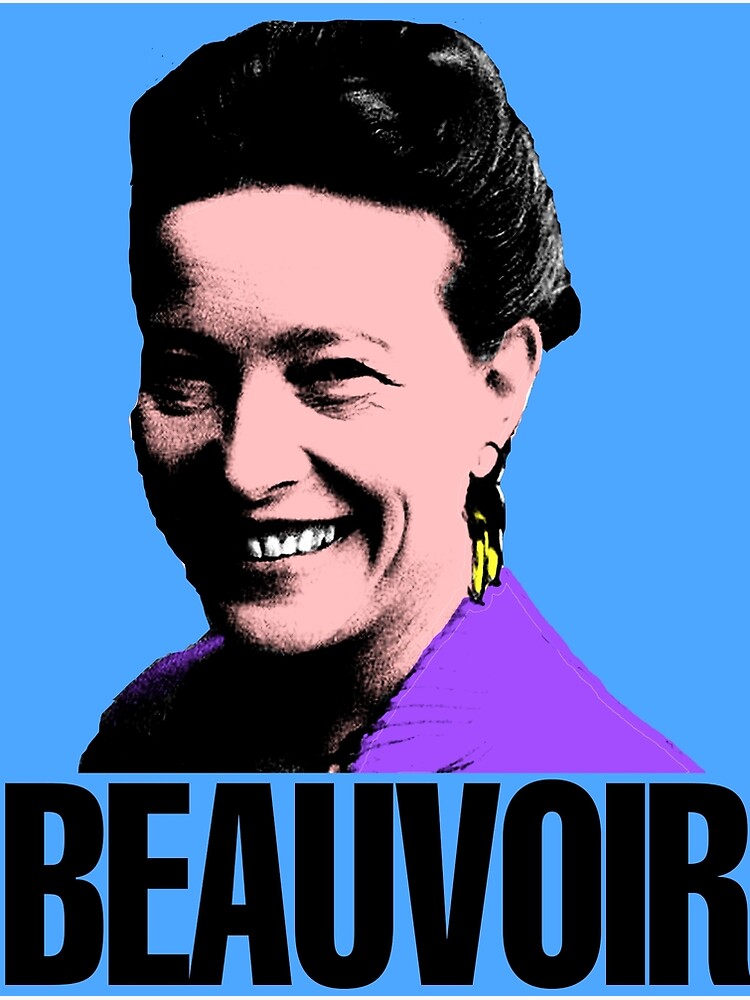 "Simone de Beauvoir Pop " Poster for Sale by GetUpCool | Redbubble