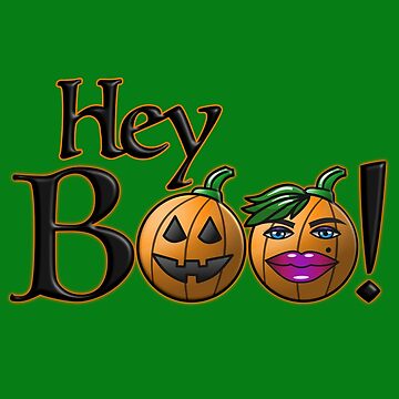 "Hey Boo!" Sticker for Sale by RogueGear | Redbubble