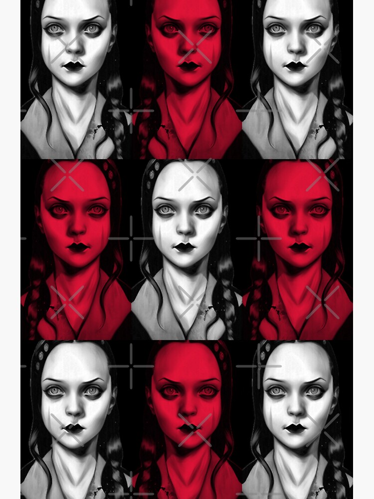"Gothic Girl, Punk Chick, Evil Witch, Wednesday, T-shirt design ...
