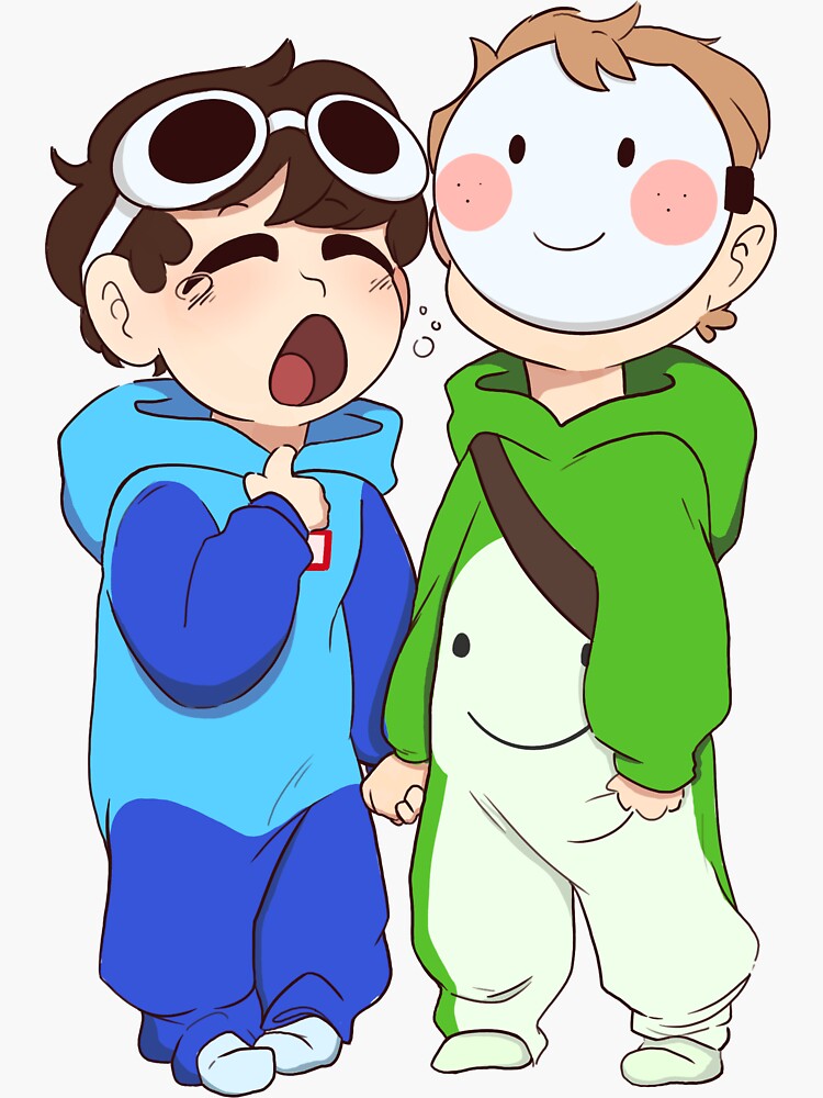 "Dream smp kids - Dream and George" Sticker for Sale by Foxta1eFinds ...