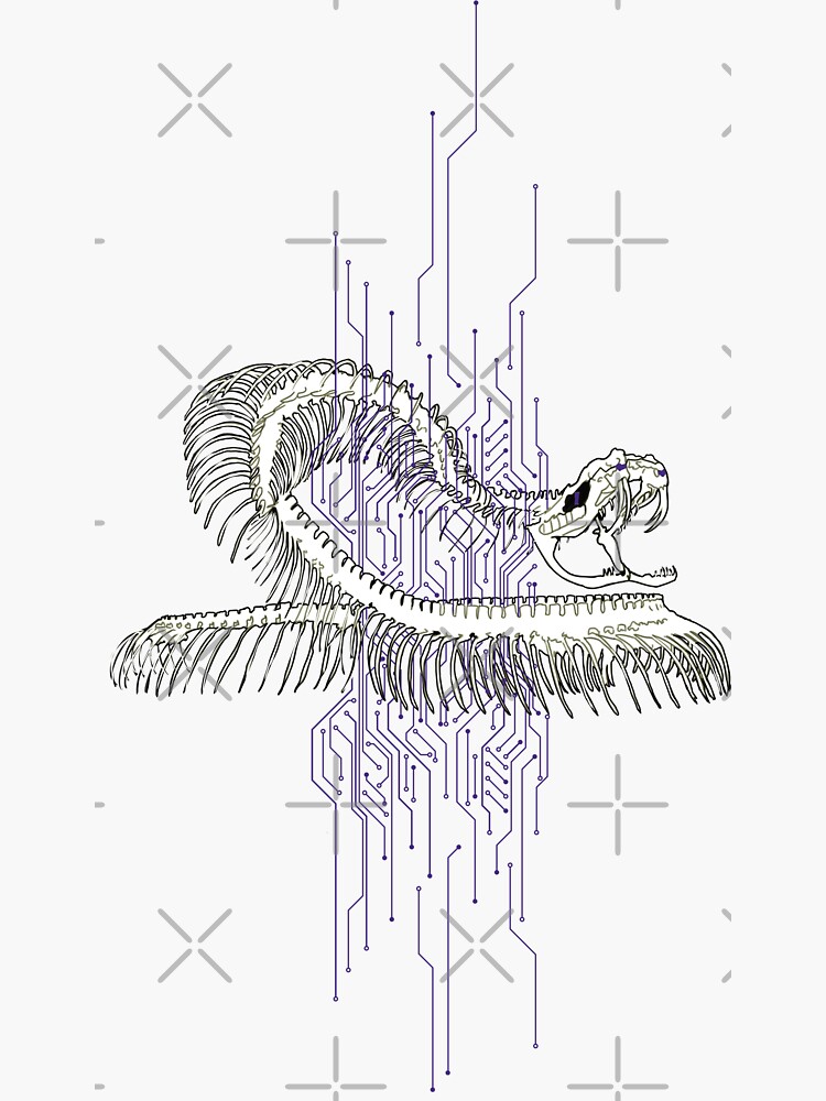 "Circuit Rattler" Sticker for Sale by celesticactus | Redbubble