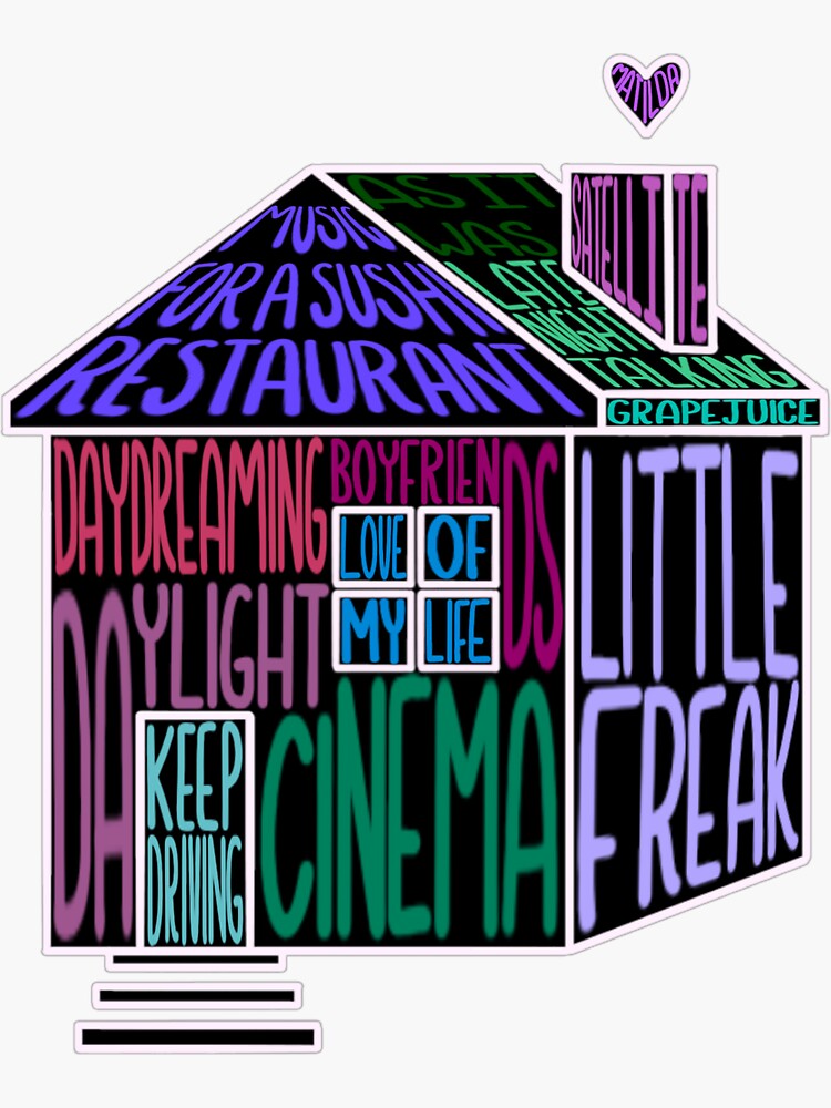 "HS3 Song Titles House" Sticker for Sale by ale2598 | Redbubble