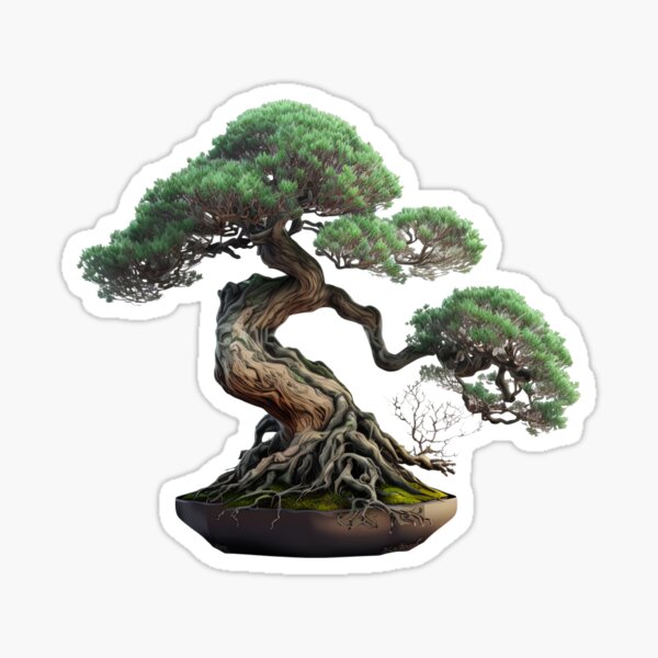 "Bonsai tree" Sticker for Sale by CreatingTheArt | Redbubble