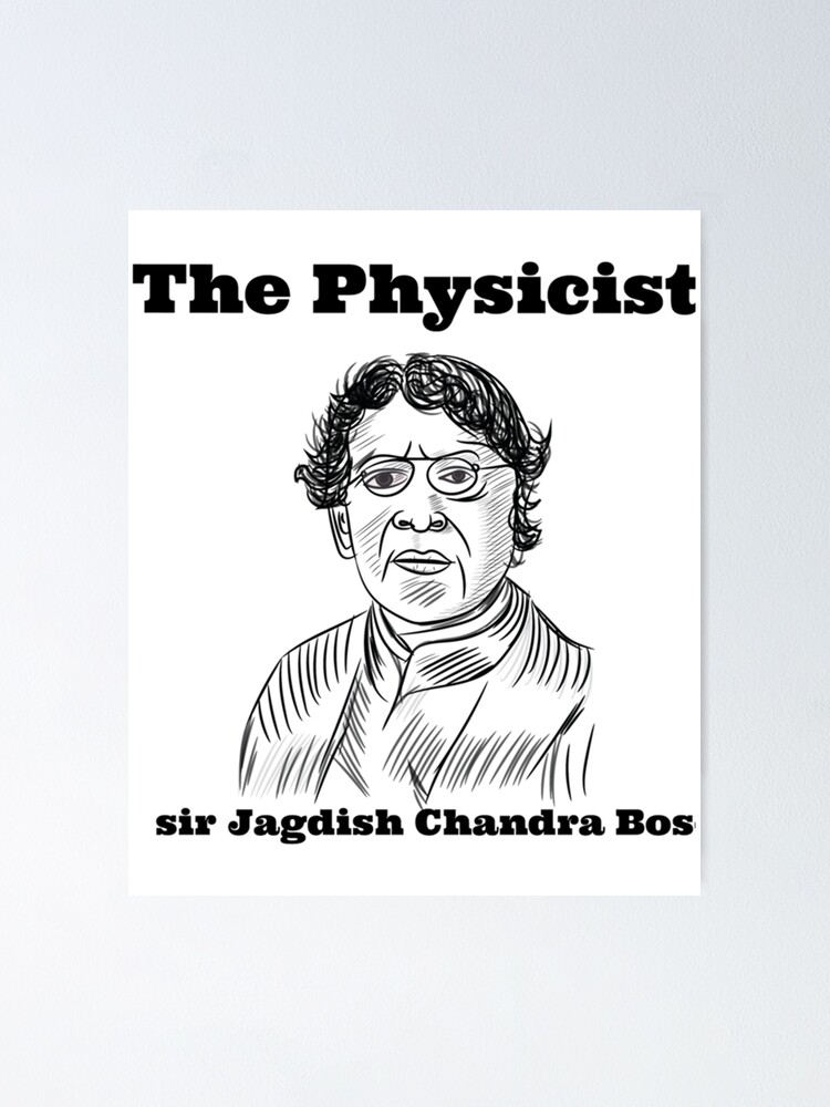 "Jagadish Chandra Bose " Poster for Sale by Wearefamilya | Redbubble