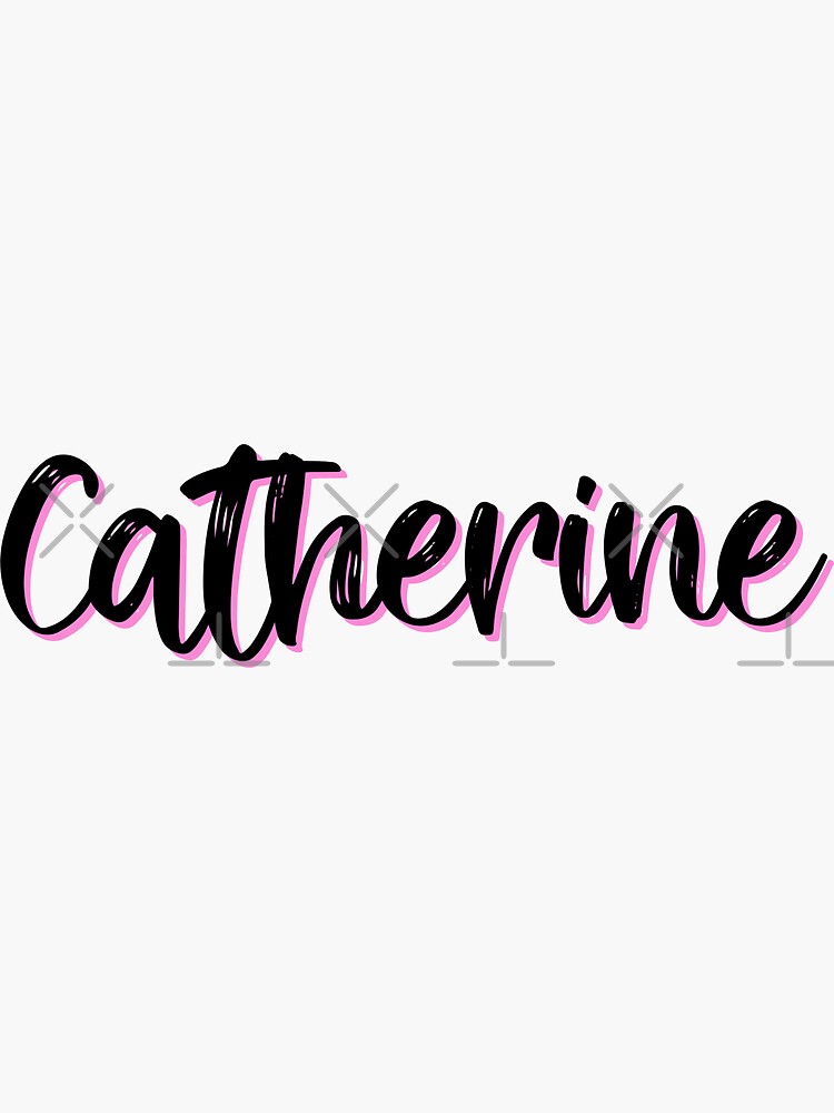 "Catherine" Sticker for Sale by A-Personalised | Redbubble