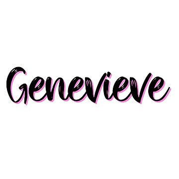 "Genevieve" Sticker for Sale by A-Personalised | Redbubble