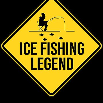 "Winter Ice Fishing Fisherman Hobby" Sticker for Sale by jojosign ...