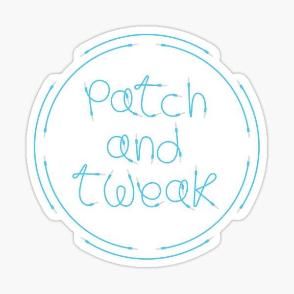 "Patch and Tweak Modular Synth Patch Cables" Sticker for Sale by ...