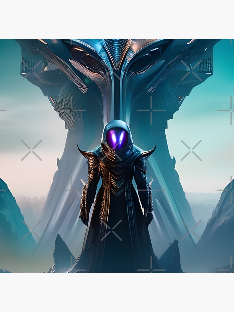 "Alien priest" Sticker for Sale by Korral | Redbubble