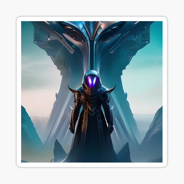 "Alien priest" Sticker for Sale by Korral | Redbubble