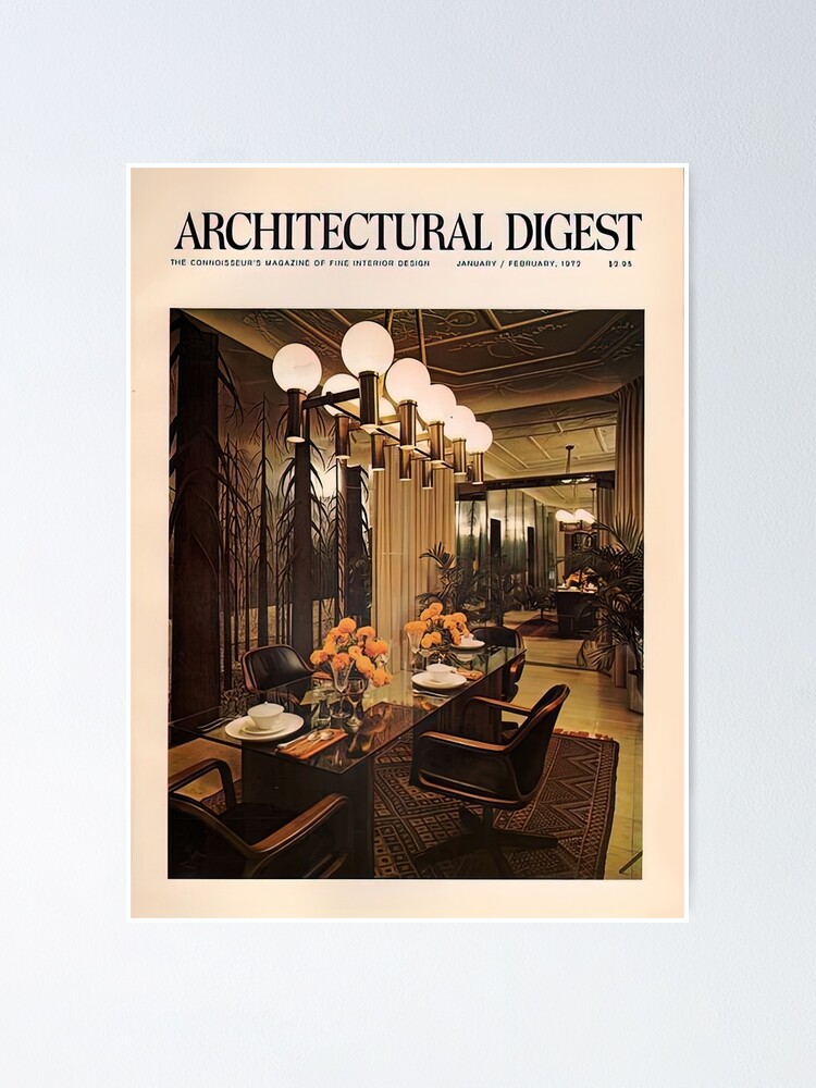"Architectural Digest In Night 1972" Poster for Sale by JamesLorenz ...