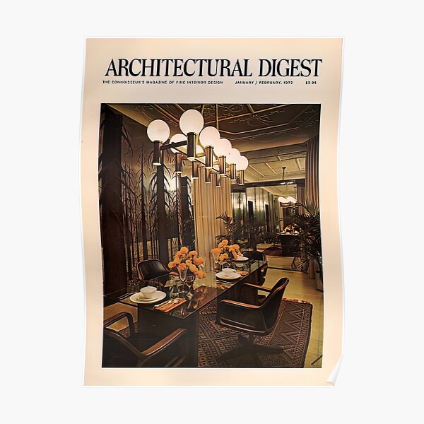 "Architectural Digest In Night 1972" Poster for Sale by JamesLorenz ...