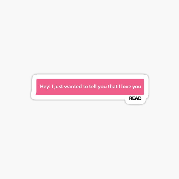 "Left on read" Sticker for Sale by s1xhundr3d | Redbubble