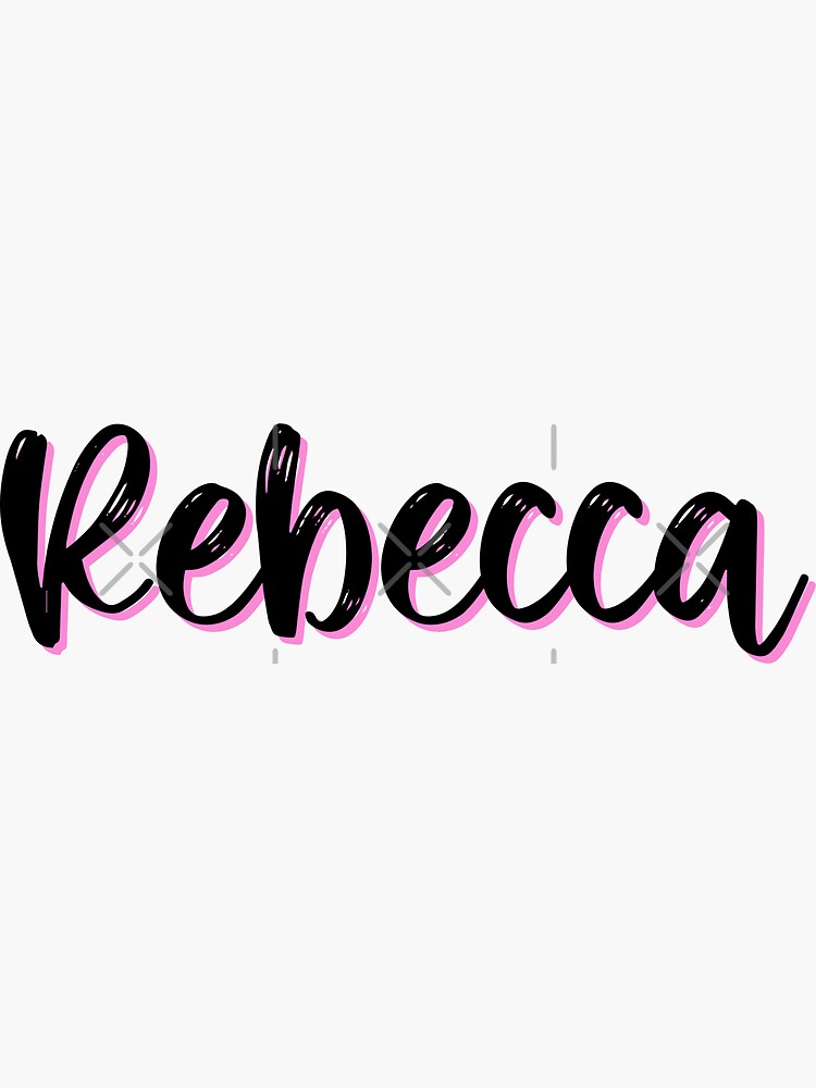 "Rebecca" Sticker for Sale by A-Personalised | Redbubble