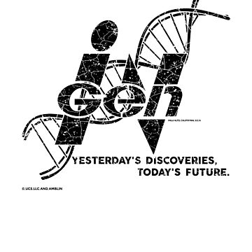 "Ingen Distressed DNA Logo - Jurassic Park " Sticker for Sale by ...