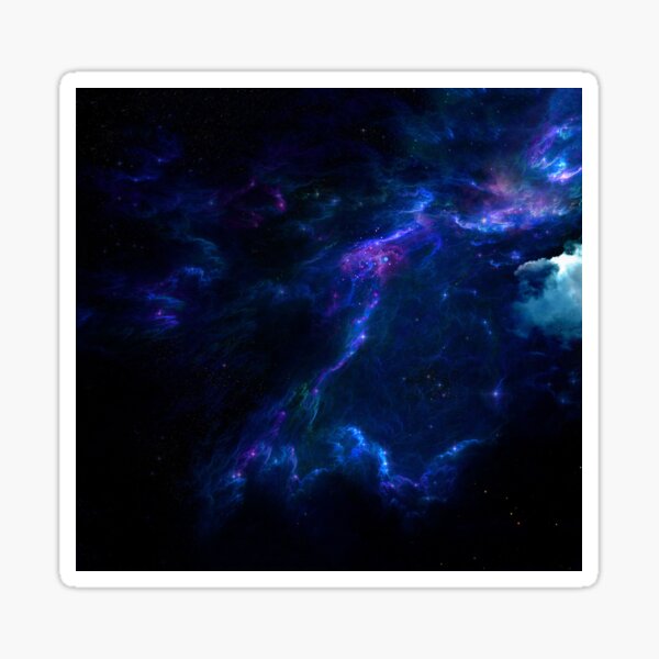 "Beautiful Blue Galaxy Nebula" Sticker for Sale by BossBabe | Redbubble