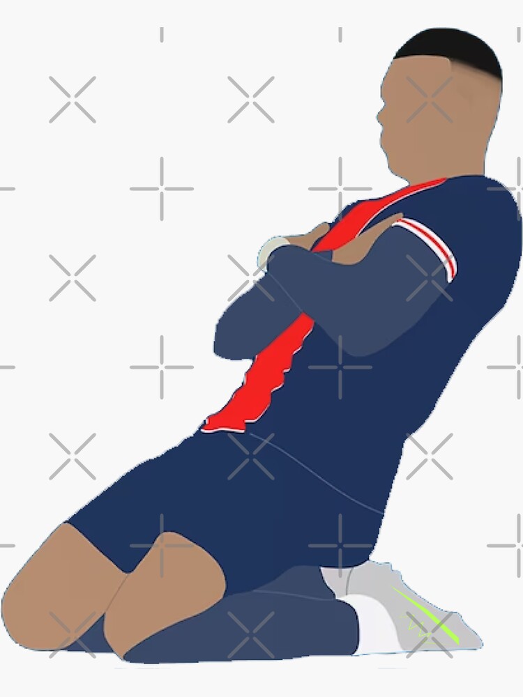 "Kylian Mbappe Jersey Art, Paris, Football Wall Art, Minimalist ...