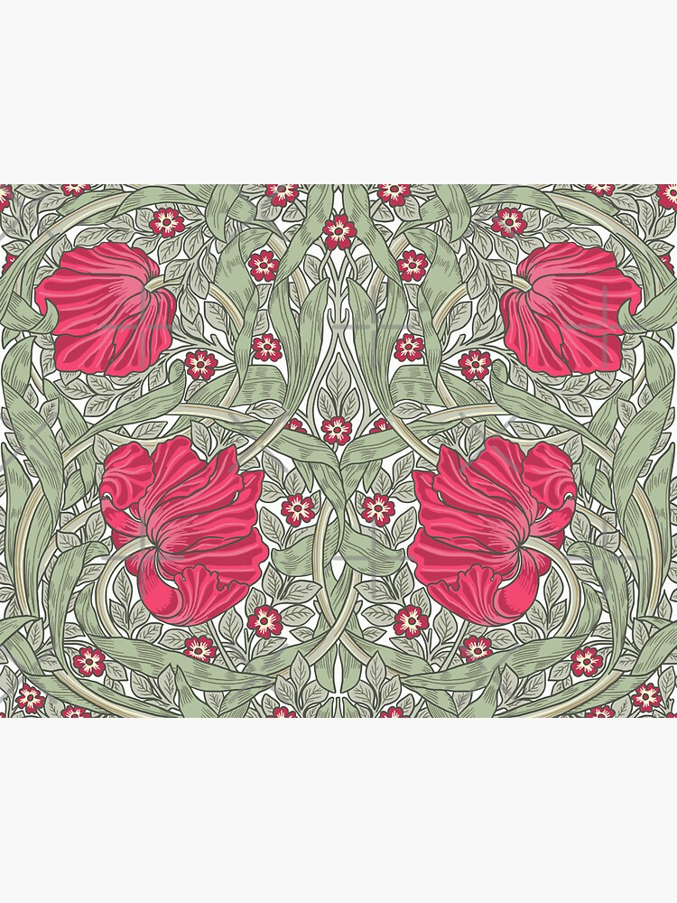 "Pimpernel Antiqued Modern Reconstructed Pattern By William Morris On ...
