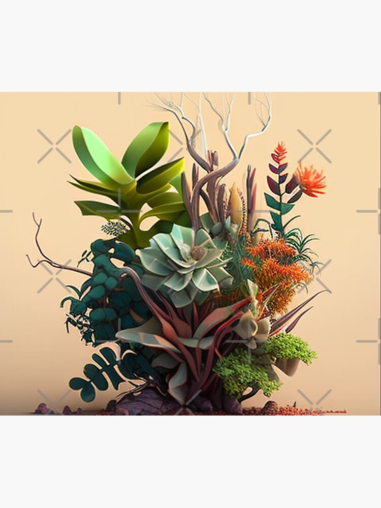 "Fantasy Plants Digital Art" Sticker for Sale by ysfbmh | Redbubble