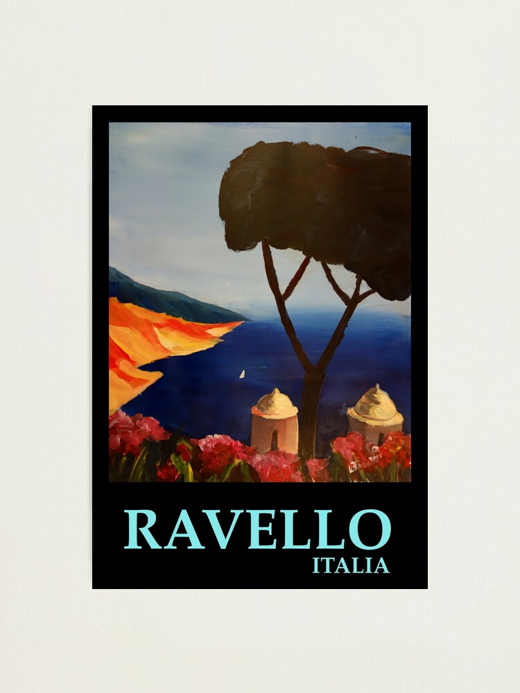 "Ravello Italy retro poster" Photographic Print for Sale by artshop77 ...