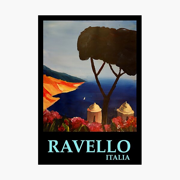 "Ravello Italy retro poster" Photographic Print for Sale by artshop77 ...