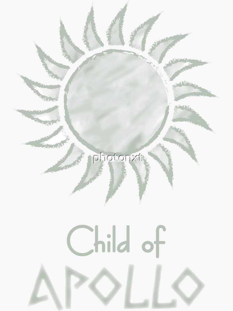 "Child of Apollo – Percy Jackson inspired design " Sticker for Sale by ...