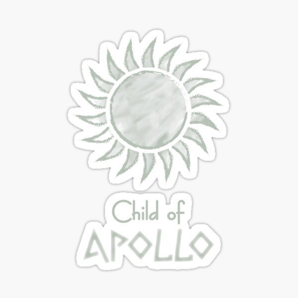 "Child of Apollo – Percy Jackson inspired design " Sticker for Sale by ...