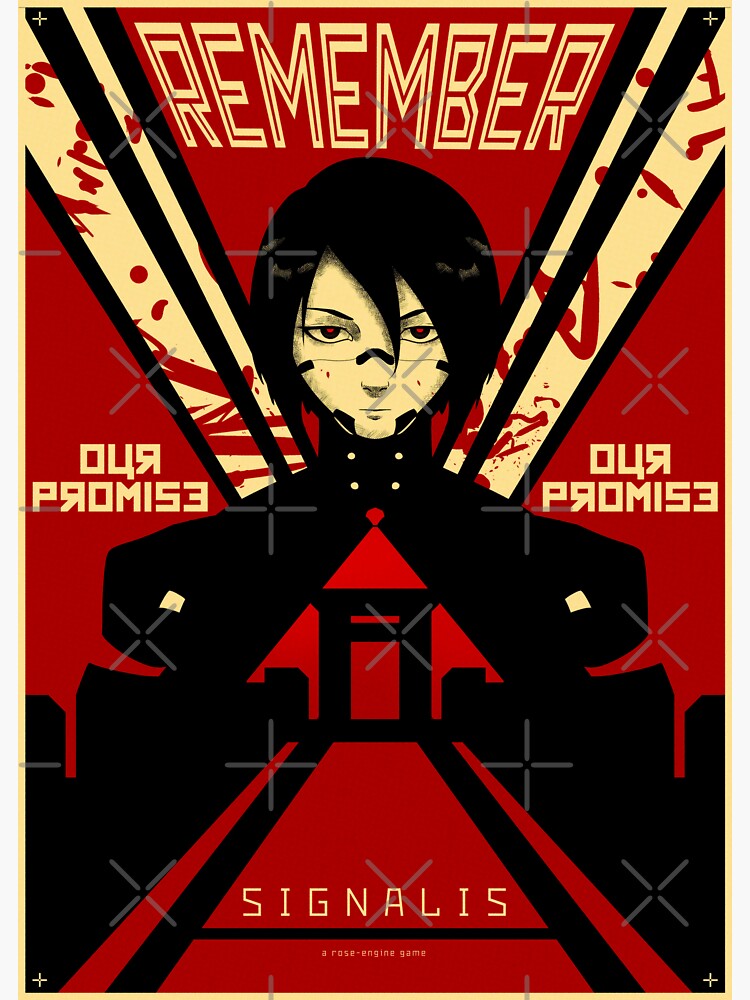 "Signalis" Sticker for Sale by printifans | Redbubble