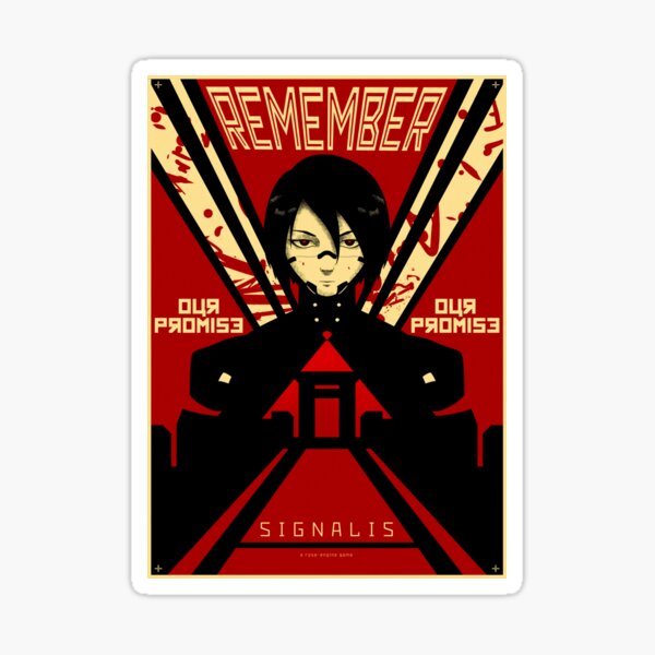 "Signalis" Sticker for Sale by printifans | Redbubble