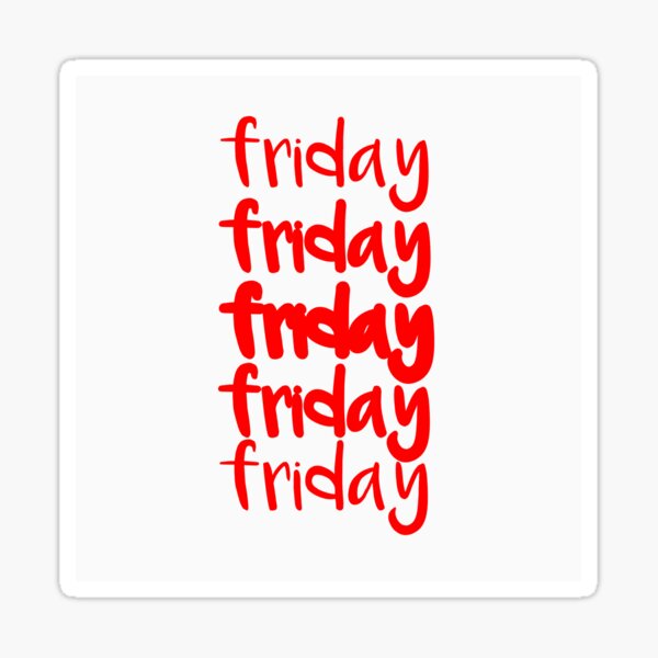 Thank God Its Friday Stickers | Redbubble