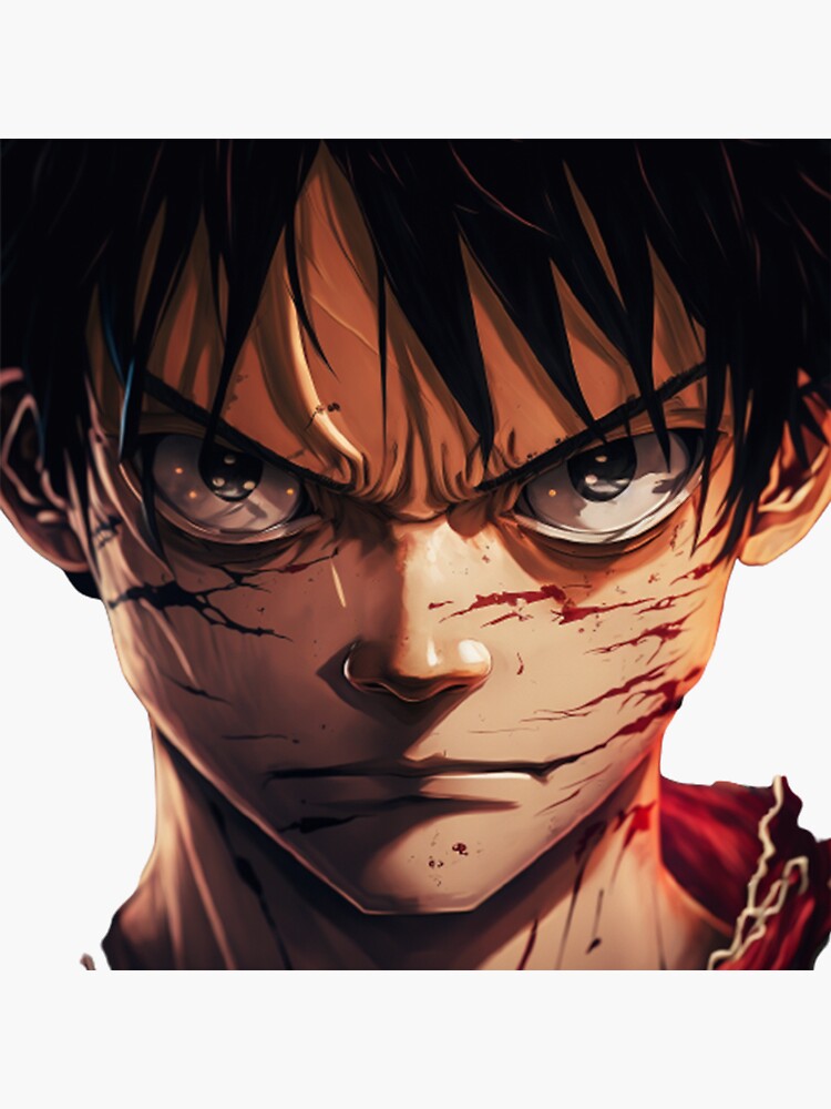 "Luffy Rage" Sticker for Sale by fearless301 | Redbubble