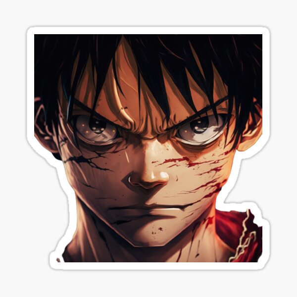 "Luffy Rage" Sticker for Sale by fearless301 | Redbubble