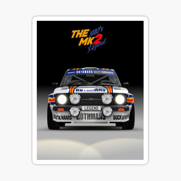 "Classic Rally Car" Sticker for Sale by rusticwolf | Redbubble