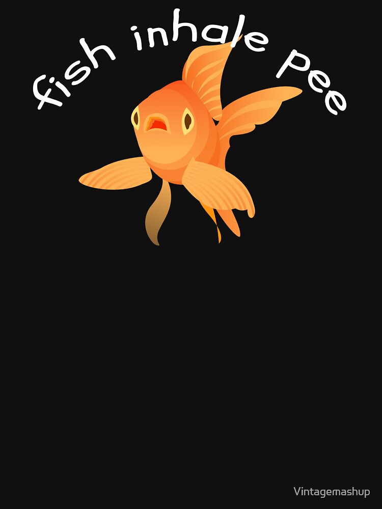 "Fish Inhale Pee, Funny Weird Animal Facts" Essential T-Shirt for Sale ...