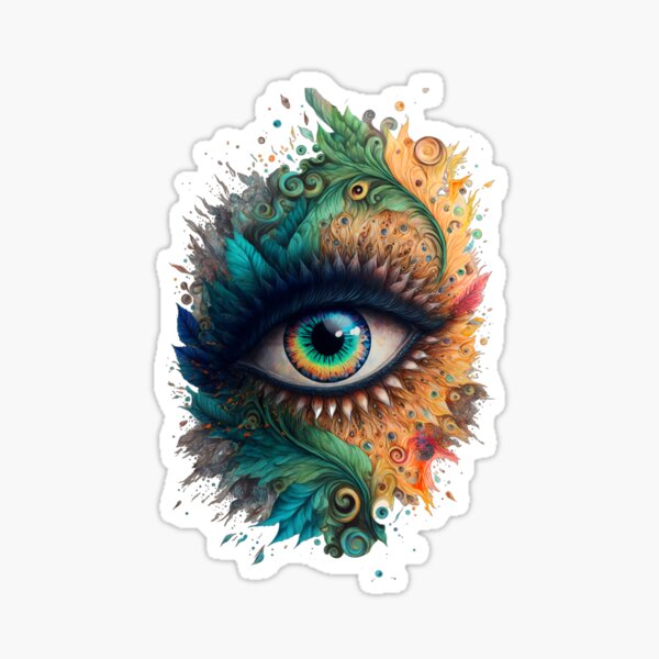 "Pattern - Abstract Eye v0.2" Sticker for Sale by EnjoyDigitalArt ...