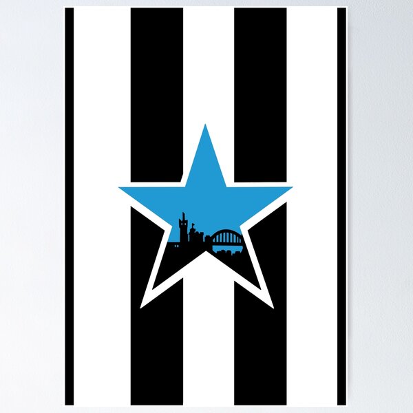 "NUFC Blue Star" Poster for Sale by Motown Barber | Redbubble