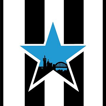 "NUFC Blue Star" Sticker for Sale by Motown Barber | Redbubble