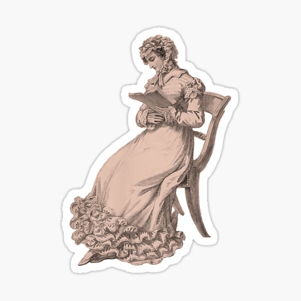 "Seated Regency Figure " Sticker for Sale by CastlesClassics | Redbubble