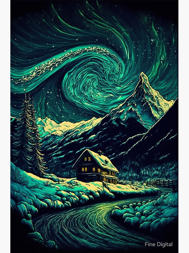 "Nordic Winter "A Visual Odyssey: Exploring the Beauty of Nature"" Sticker for Sale by BBLL ...