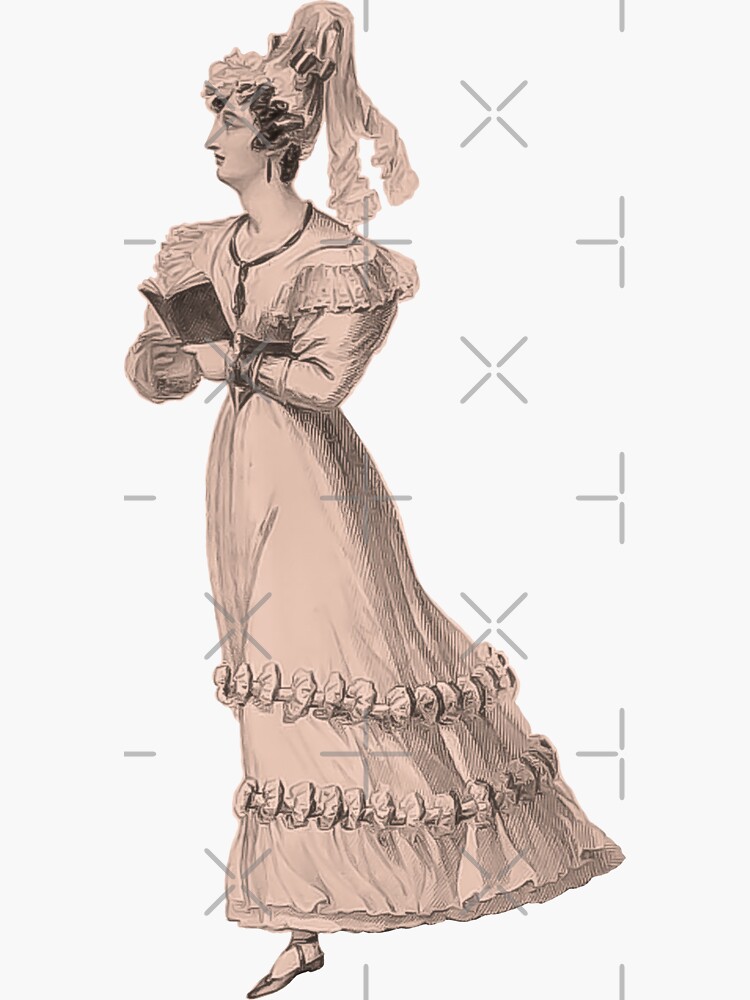 "Regency Figure" Sticker for Sale by CastlesClassics | Redbubble