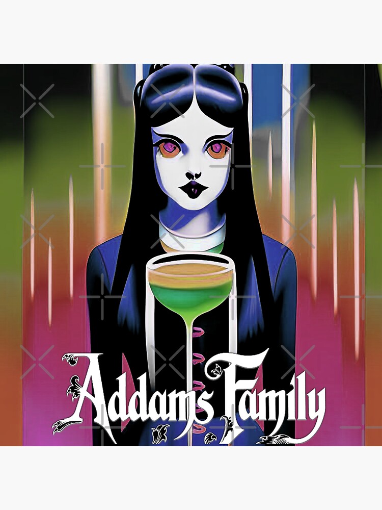 "Wednesday Addams drinking poison" Sticker for Sale by Deepshirt ...