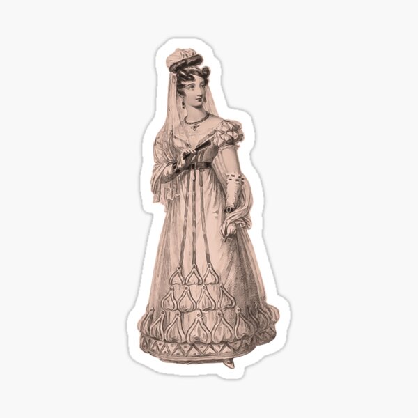"Regency Figure" Sticker for Sale by CastlesClassics | Redbubble