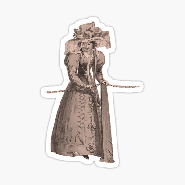 "Regency Figure" Sticker for Sale by CastlesClassics | Redbubble