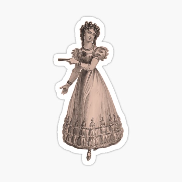 "Regency Figure" Sticker for Sale by CastlesClassics | Redbubble