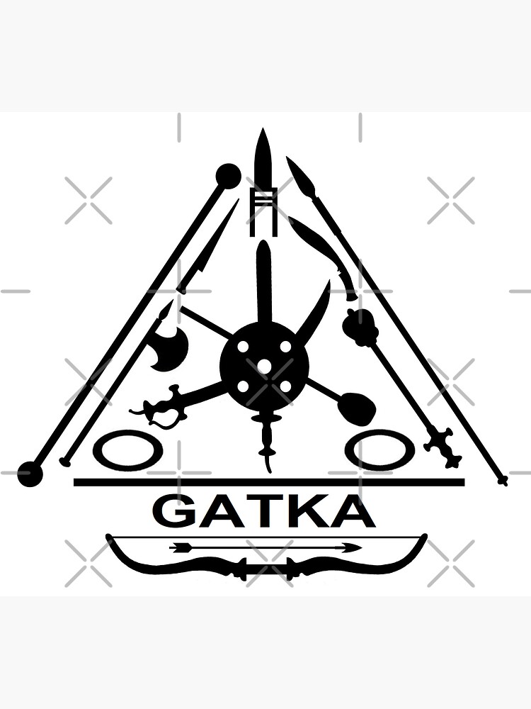 "Gatka logo" Sticker for Sale by lionharj | Redbubble